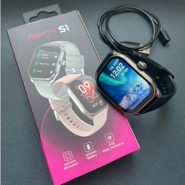 Jual ADVAN Smartwatch S1 Al Voice Assistant IPS Display 2.01 ...