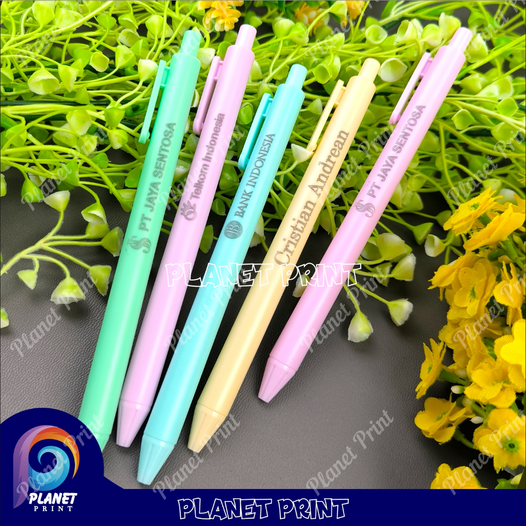 Jual (WWUV) COSTUM PENA BOLPIN NAMA Pulpen Bolpoin pena Custom Nama ...