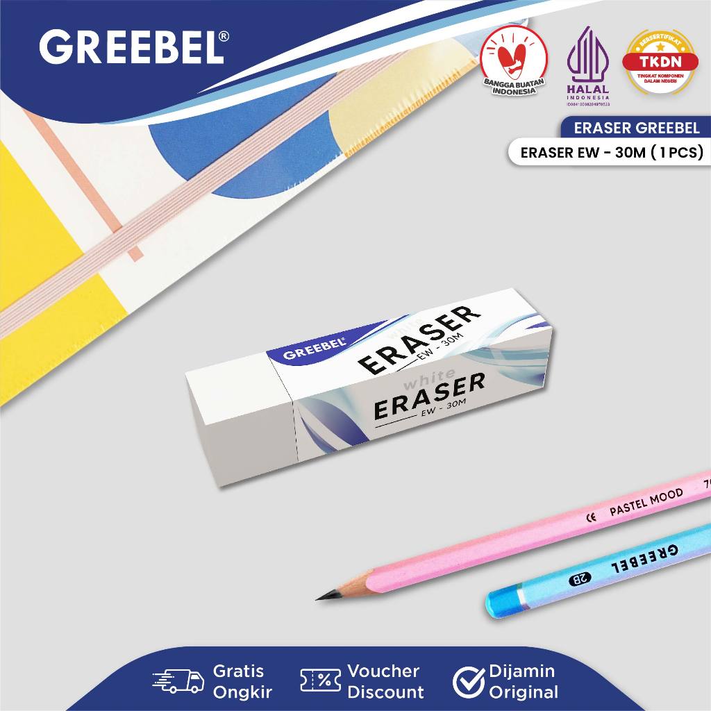 Jual GREEBEL Eraser Stip Hapusan EW-30 M (1 PCS) Penghapus Pensil ...