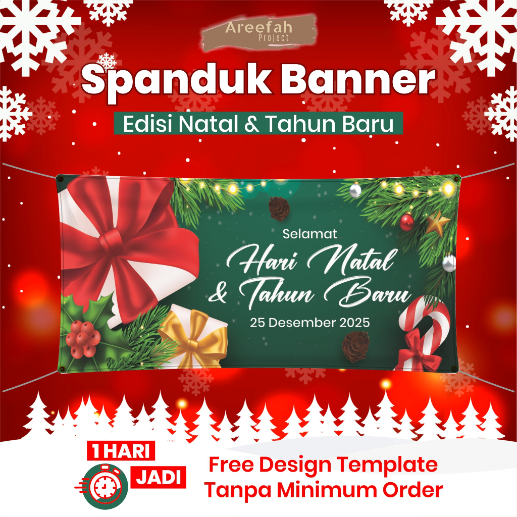 Jual Areefah Cetak Banner Tema Natal Murah | Spanduk Flexy Custom Tema ...