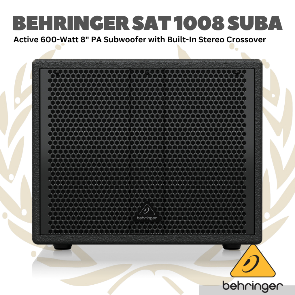 Jual Behringer SAT 1008 SUBA Active 600-Watt 8" PA Subwoofer with Built ...