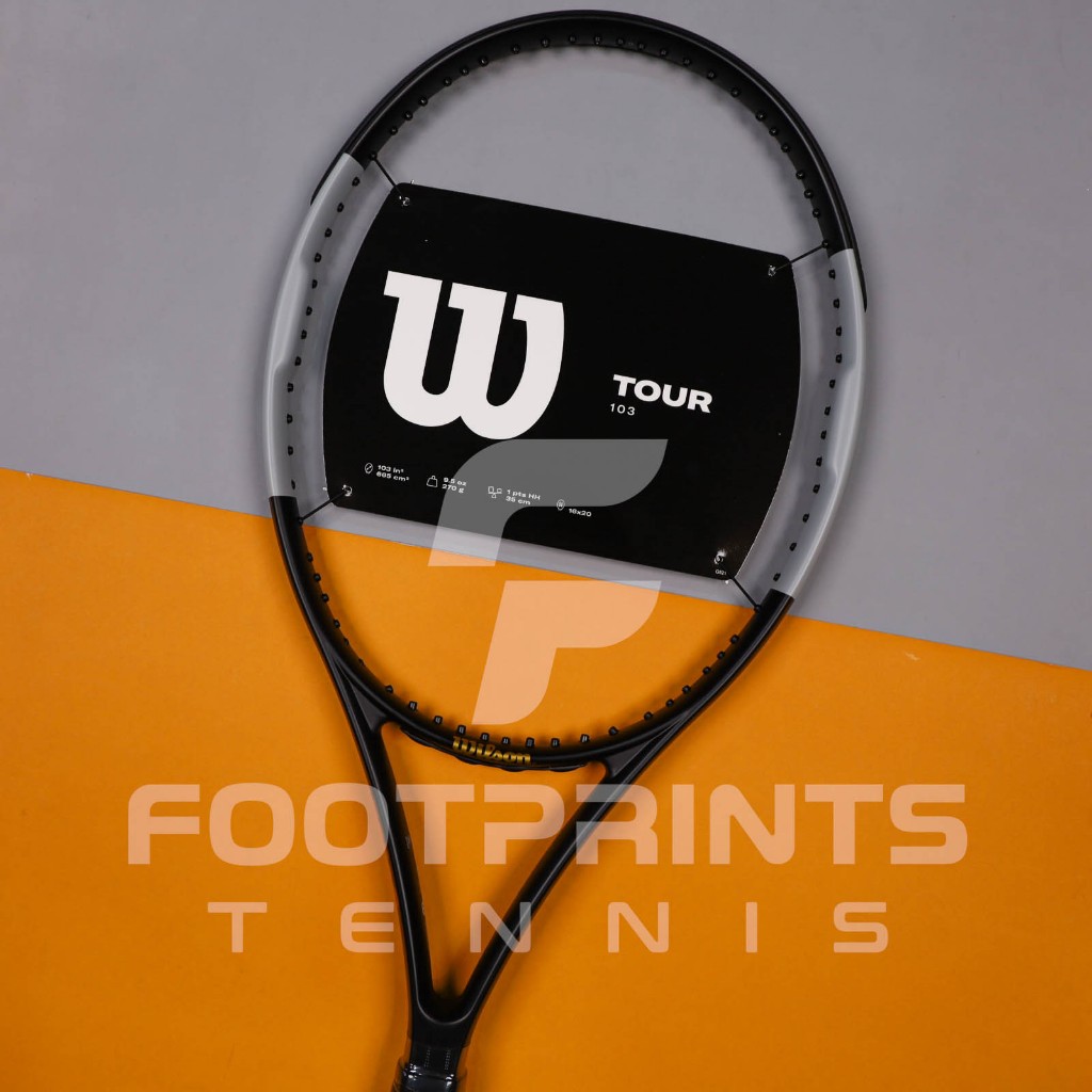 Jual Raket Tenis Wilson Tour 103 Black Grey 2025 Tennis Racket 270 gr ...
