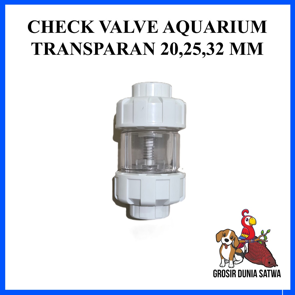 Jual CHECK VALVE AQUARIUM TRANSPARAN 20 25 32 MM | Shopee Indonesia