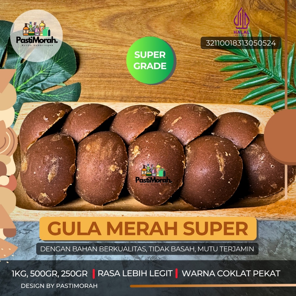 Jual Gula Merah Batok Congkak Super 1KG, 500gr, 250gr HALAL Gula Merah ...
