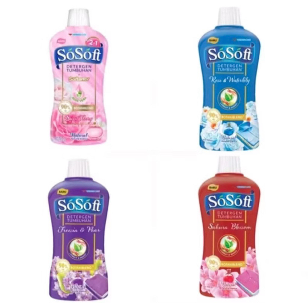 Jual So Soft Detergent Cair Tumbuhan 700ml | Shopee Indonesia