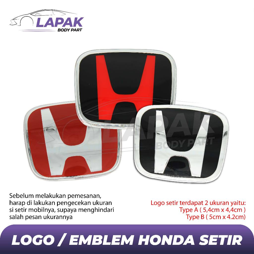 Jual Emblem Logo Setir Tulisan H Mobil Honda Ukuran Kecil Original ...