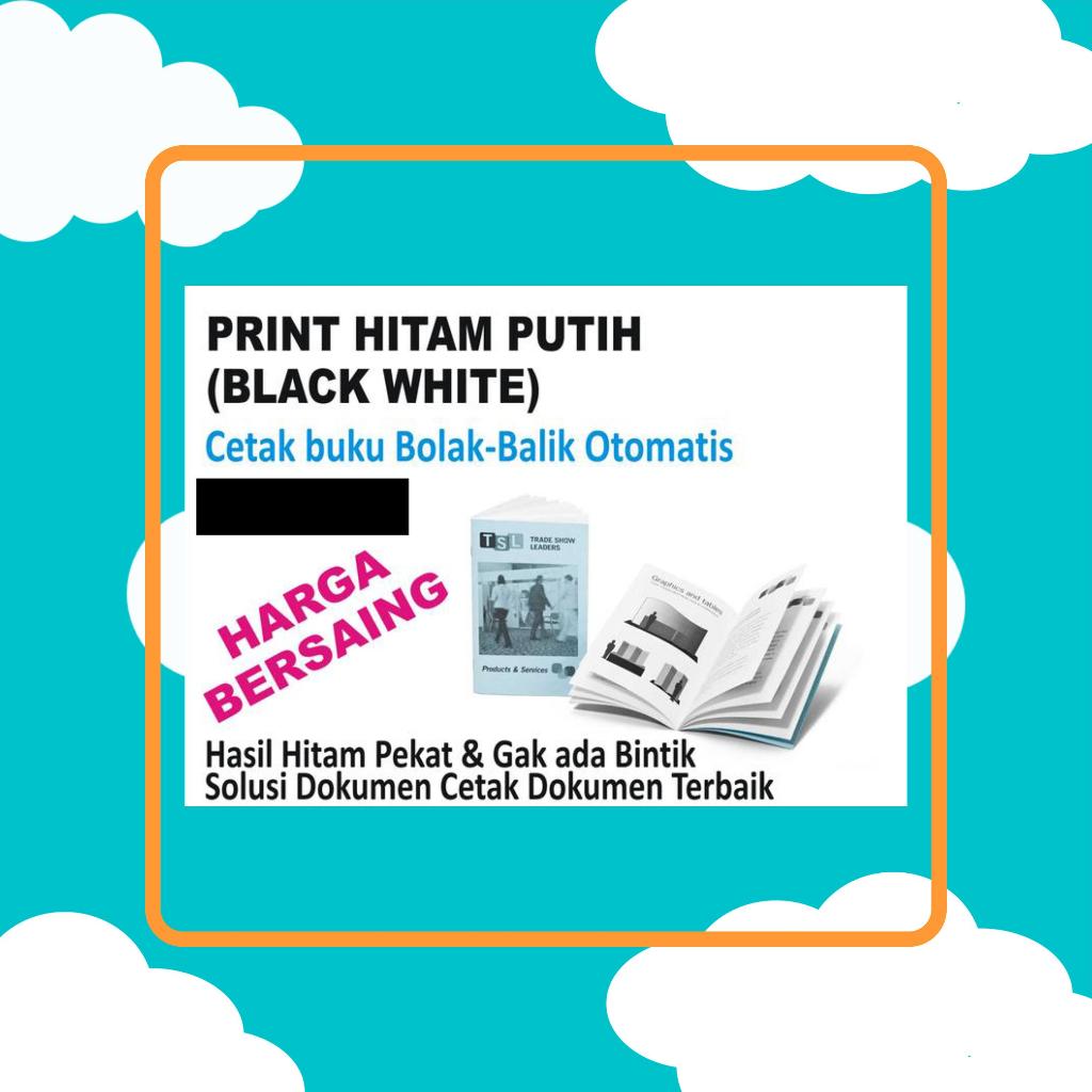 Jual Jasa Print Murah / Cetak Dokumen Black And White A4 80Gsm PRINT 1 ...