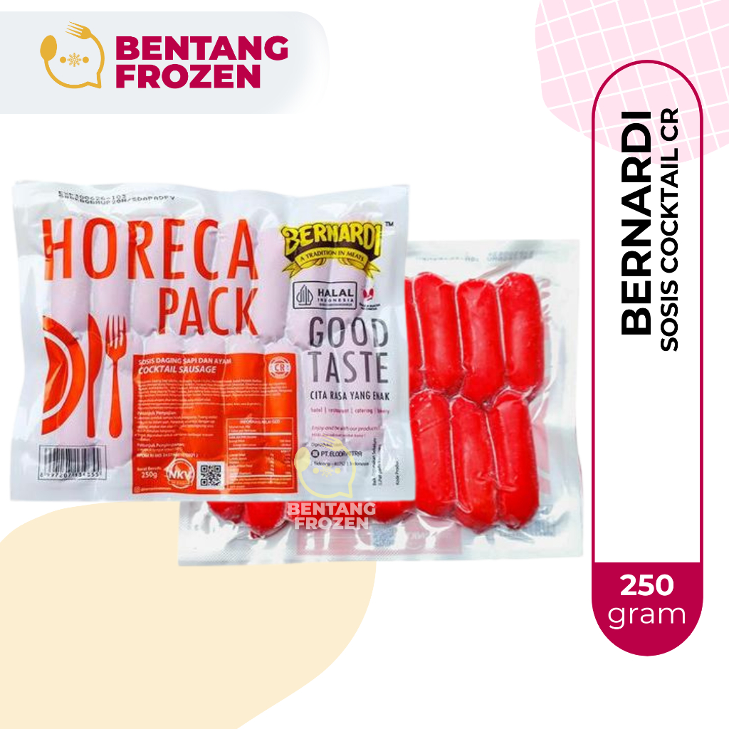Jual Bernardi Sosis Cocktail CR 250gr / Sosis Cocktail Kombinasi Sapi ...