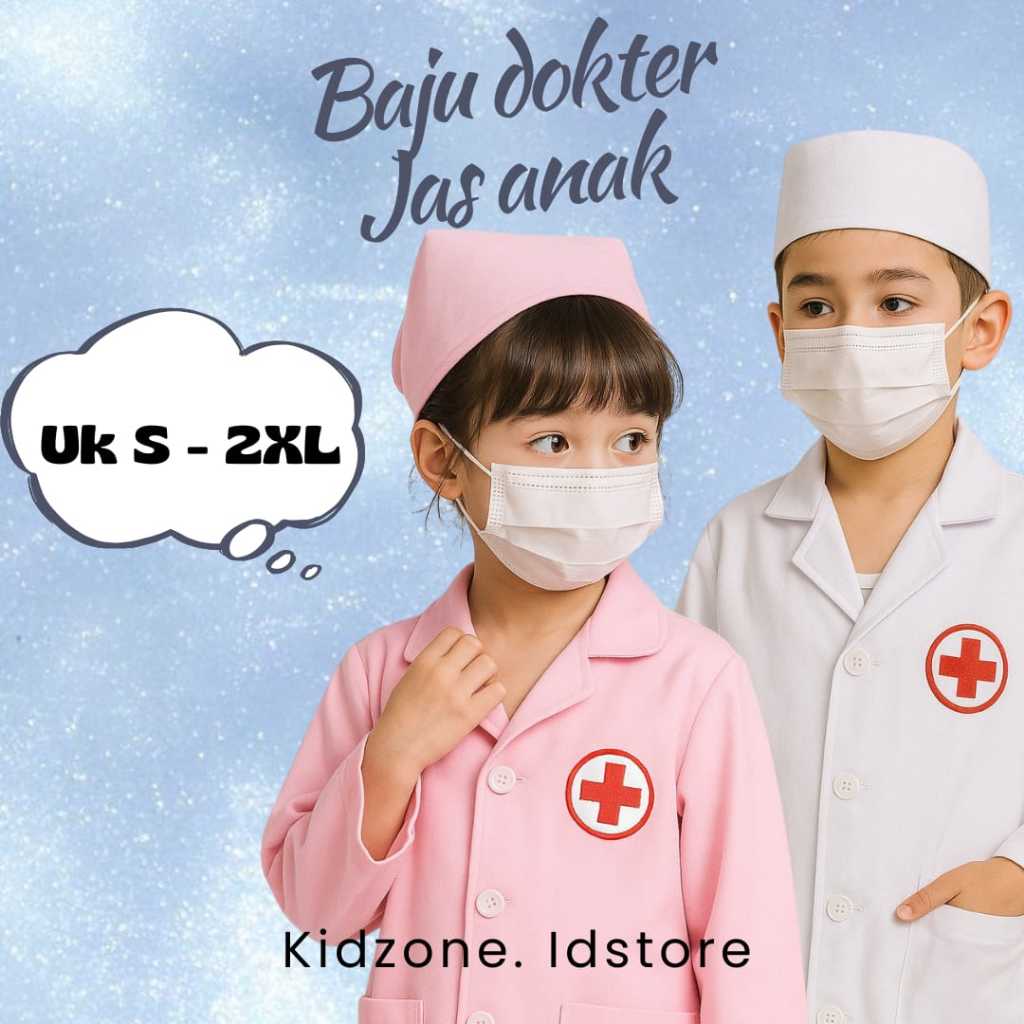 Jual BAJU PROFESI ANAK JAS LAB/JAS DOKTER/PERAWAT/SUSTER/DOKTER/PINK ...