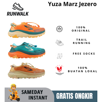 Jual Sepatu Trail Running 910 Original Yuza Mars Jezero - Orange/Hijau ...