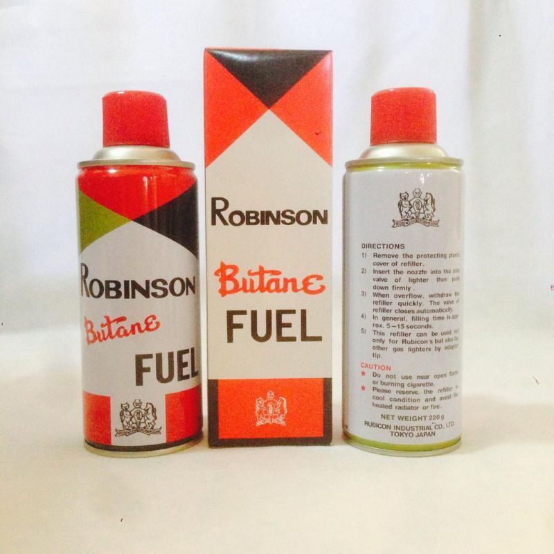 Jual Refill Gas Isi Ulang Korek Api Gas Robinson Butane Fuel 37, 120 ...