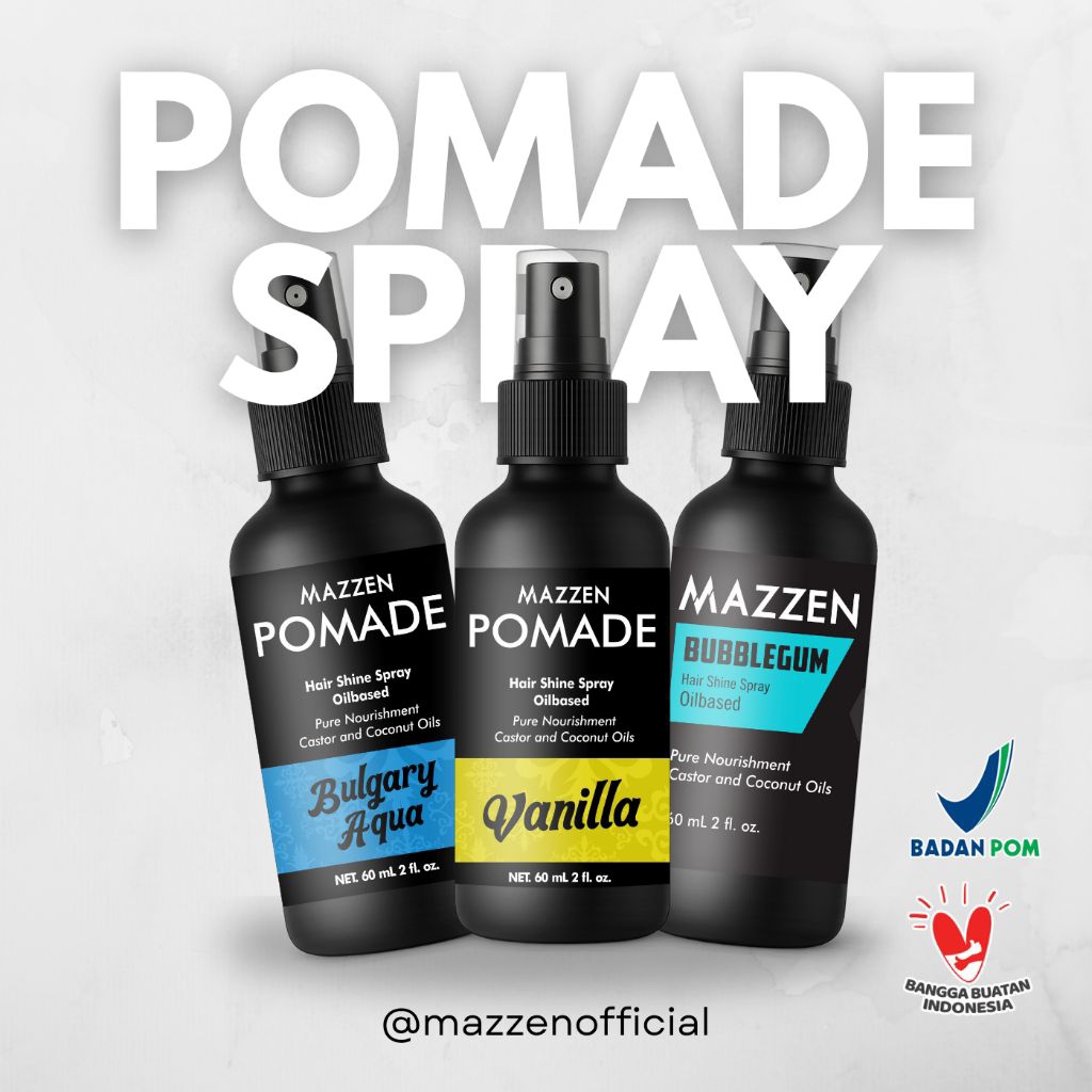 Jual Mazzen Hair styling Spray | Pomade Spray Manson's / Pomade Cair ...