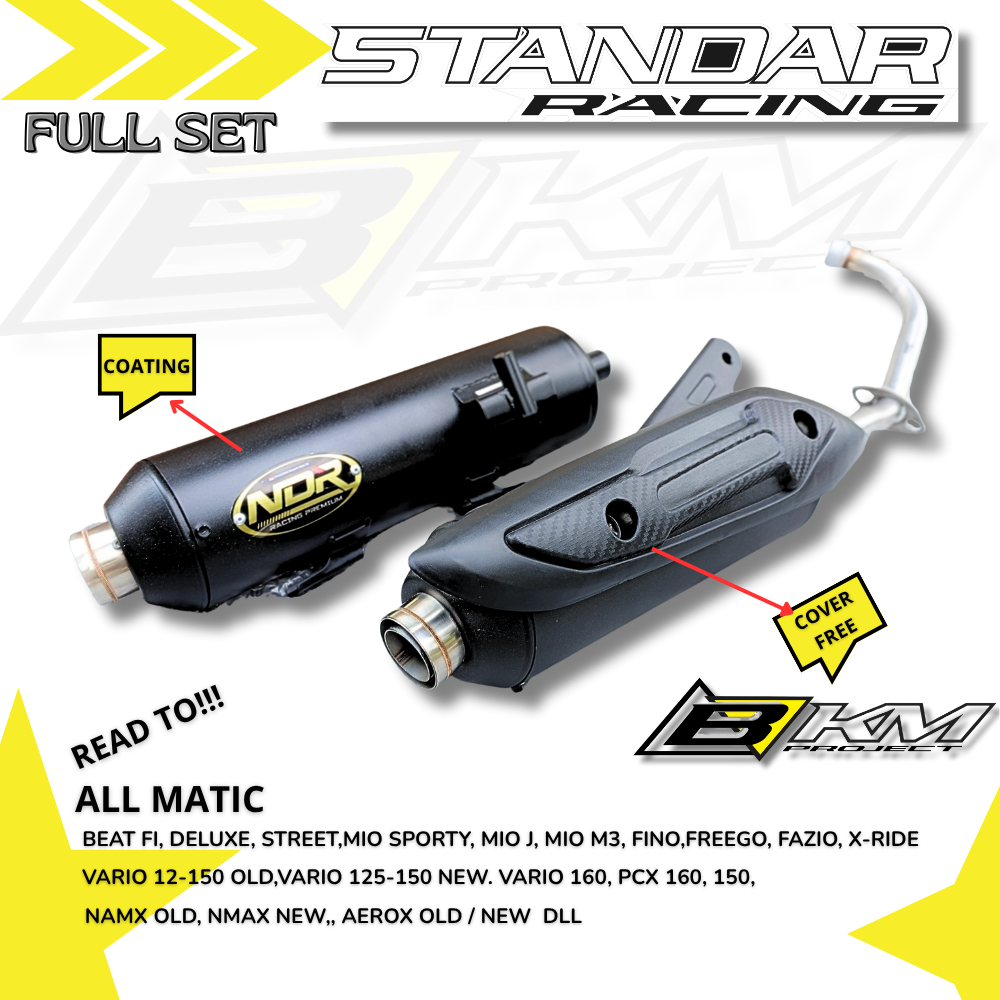 Jual Shijiro Original NDR Exhaust - Knalpot Standar Racing Adem Ngebass ...