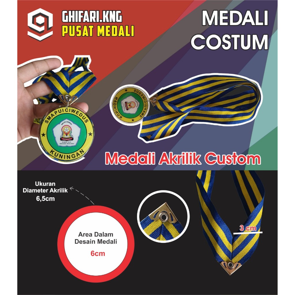 Jual MEDALI AKRILIK GAMBAR 2 SISI LAPIS RESIN | Shopee Indonesia