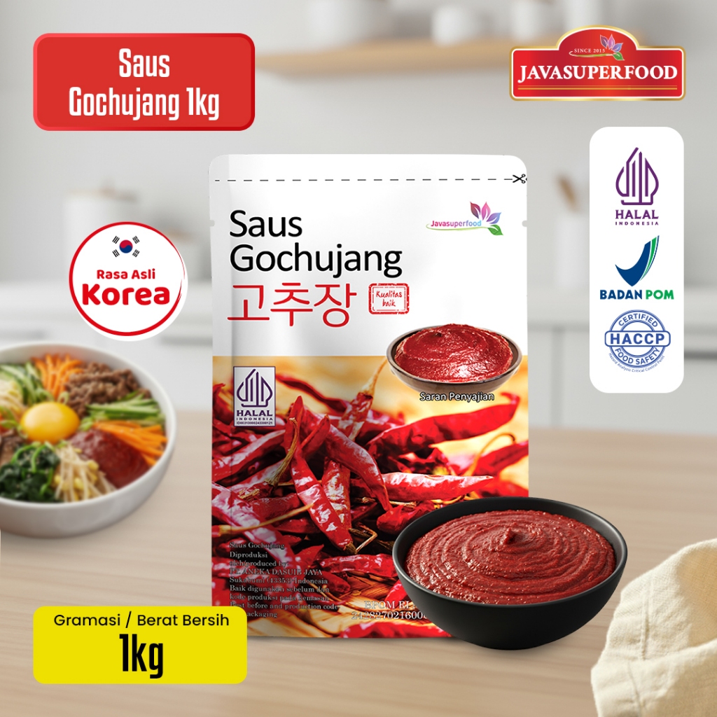 Jual Gochujang HALAL 1kg Rasa Asli Korea/Sauce Sambel Pasta/Hot Pepper ...
