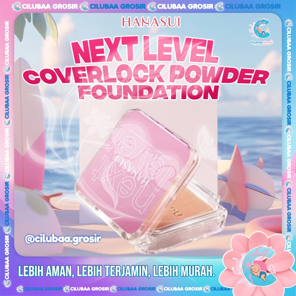 Jual Hanasui Next Level Coverlock Powder Foundation || Porefect Blur ...