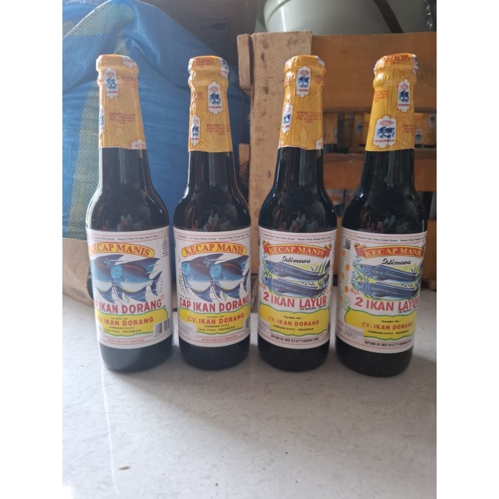 Jual KECAP MANIS CAP IKAN DORANG & 2 IKAN LAYUR 300ML | Shopee Indonesia
