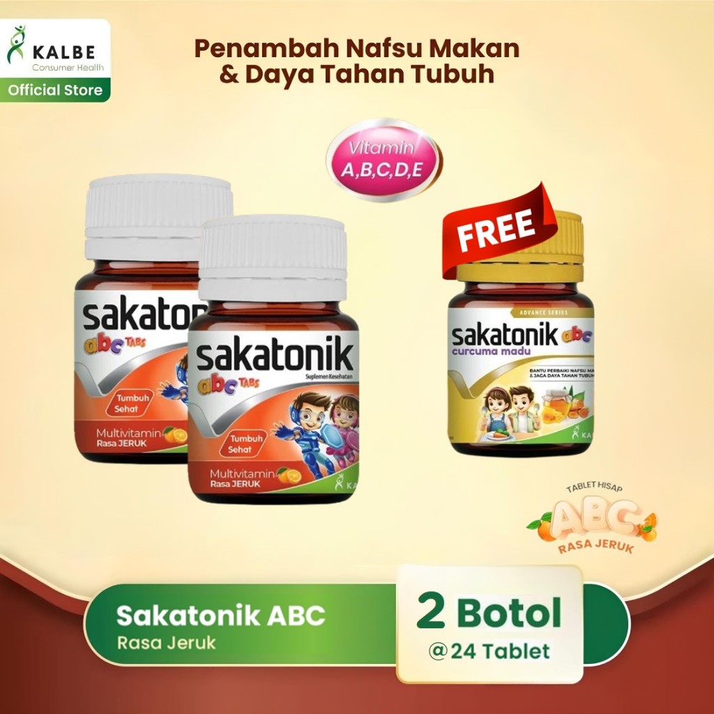 Jual [2 Pack] Sakatonik ABC Orange Free Sakatonik ABC Curcuma Madu ...