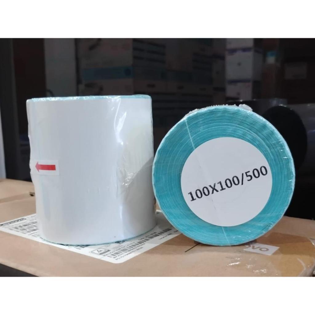 Jual LABEL BARCODE 100x100 mm KERTAS STICKER LABEL THERMAL 100 x 100 ...