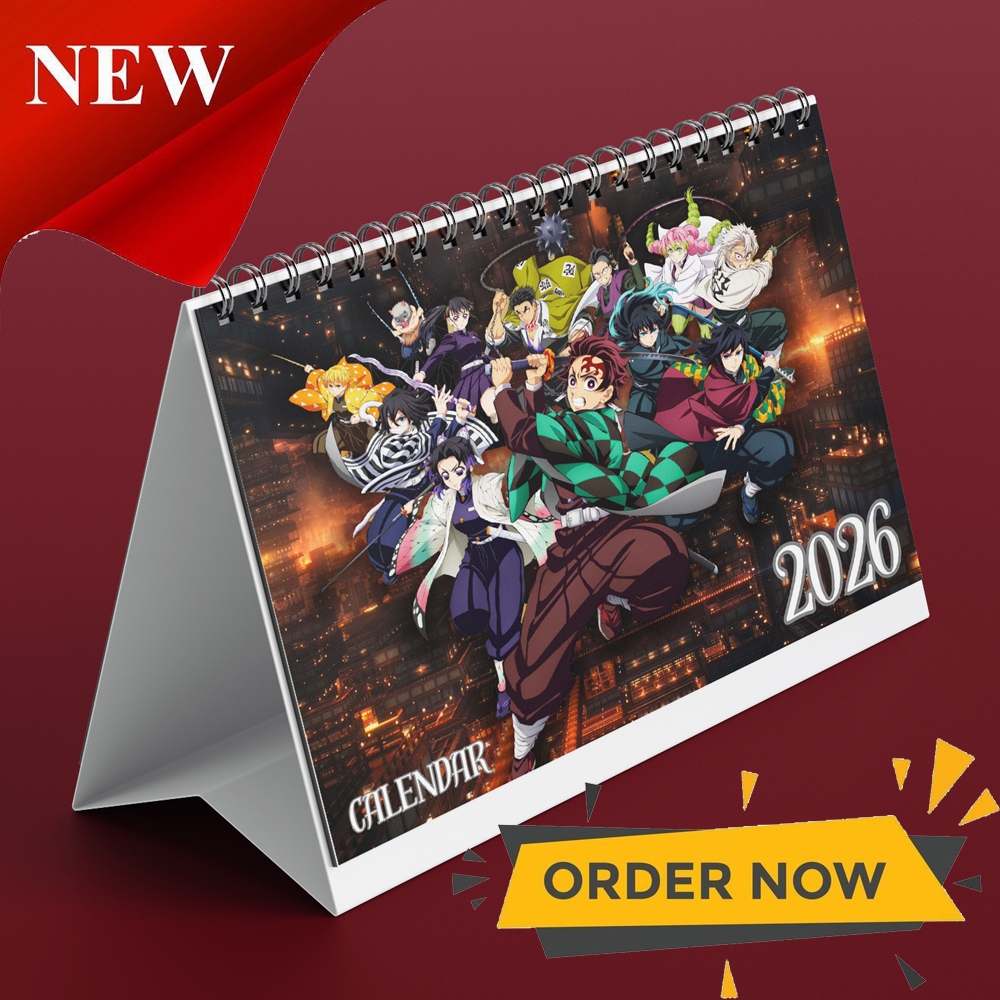 Jual A&M Kalender Anime Demon Slayer Kimetsu No Yaiba 2026 | Shopee ...