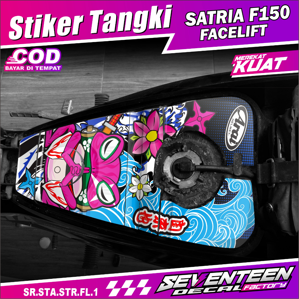 Jual Stiker Tangki SATRIA F150 FACELIFT Variasi Stiker Tangki Satria ...