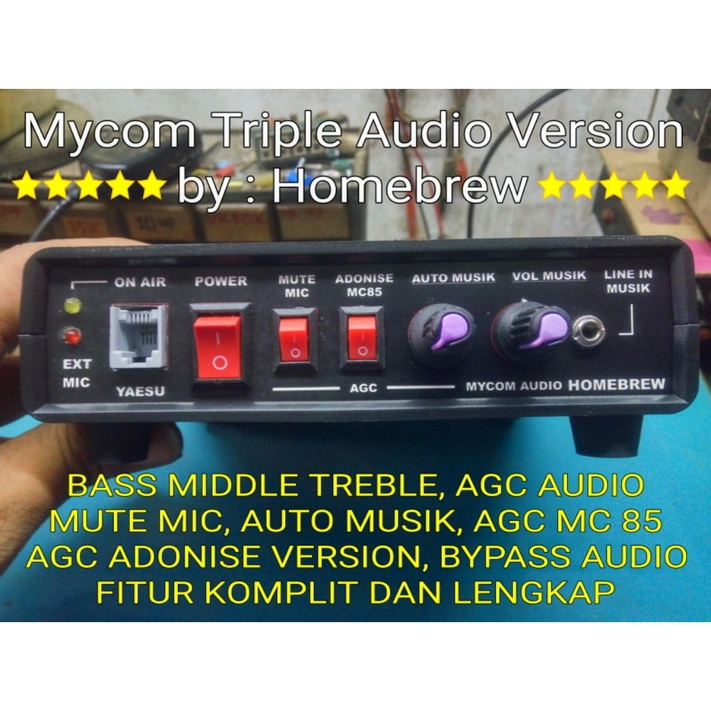 Jual Mycom AGC RiG KENWOOD SOKET MIC RJ45 AUDIO AGC MC85 Adonis dan ...