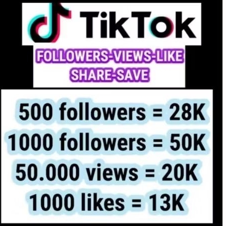 Jual Tiktok pengikut / followers tik tok follower aman bergaransi ...