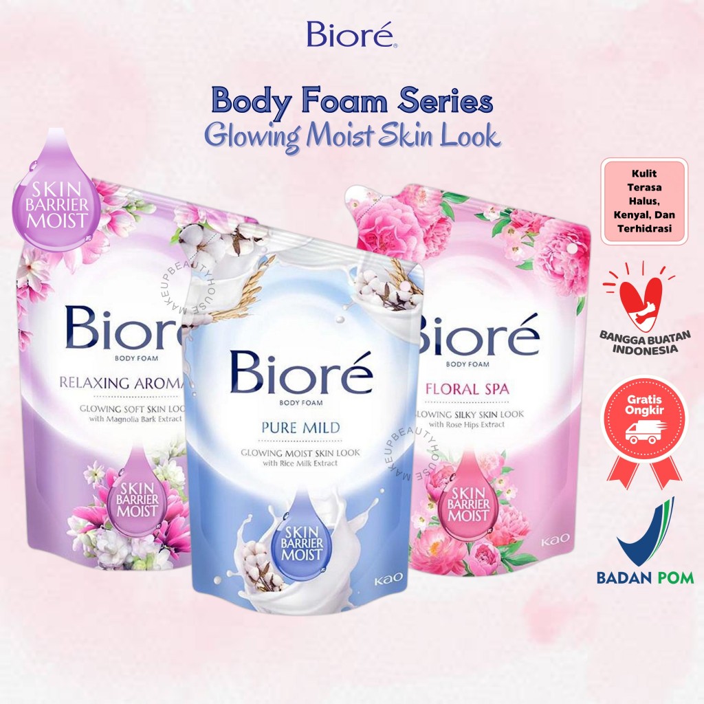 Jual BIORE Body Foam Sabun Mandi Cair Pouch 400ml - Relaxing Aromatic ...