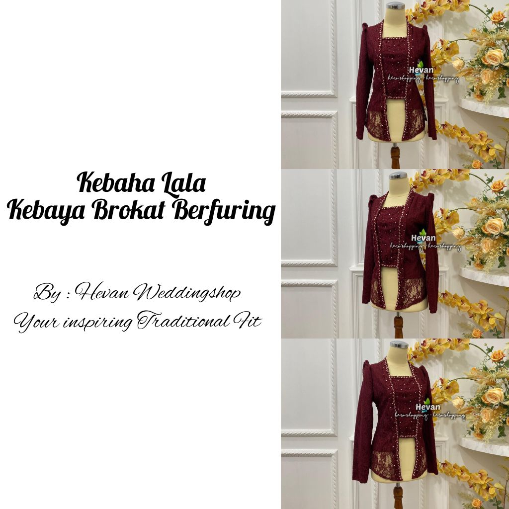Jual Kebaya Lala | Kebaya Broklat + Furing / Kebaya Modern | Shopee ...