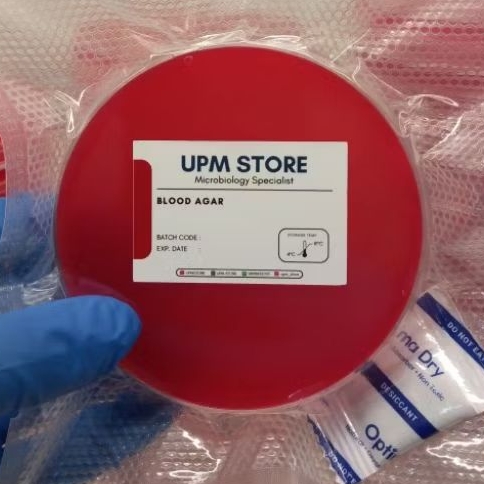 Jual Blood Agar Plate (BAP)/Media Plat Agar Darah/PAD - steril, siap ...