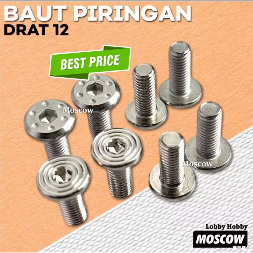 Jual PAKET 4PCS BAUT PROBOLT DISC PIRINGAN CAKRAM BAUT PROBOLT DISC ...