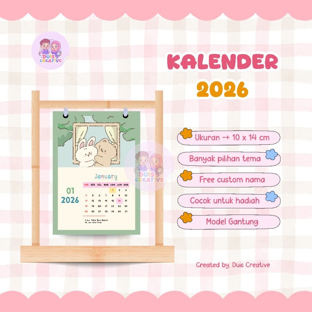 Jual KALENDER MEJA GANTUNG | Shopee Indonesia