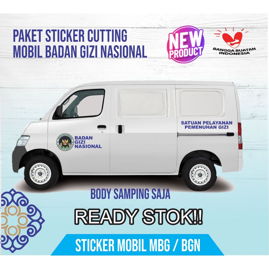 Jual STICKER MOBIL GIZI NASIONAL GRANDMAX BAGIAN SAMPING SAJA - MOBIL ...