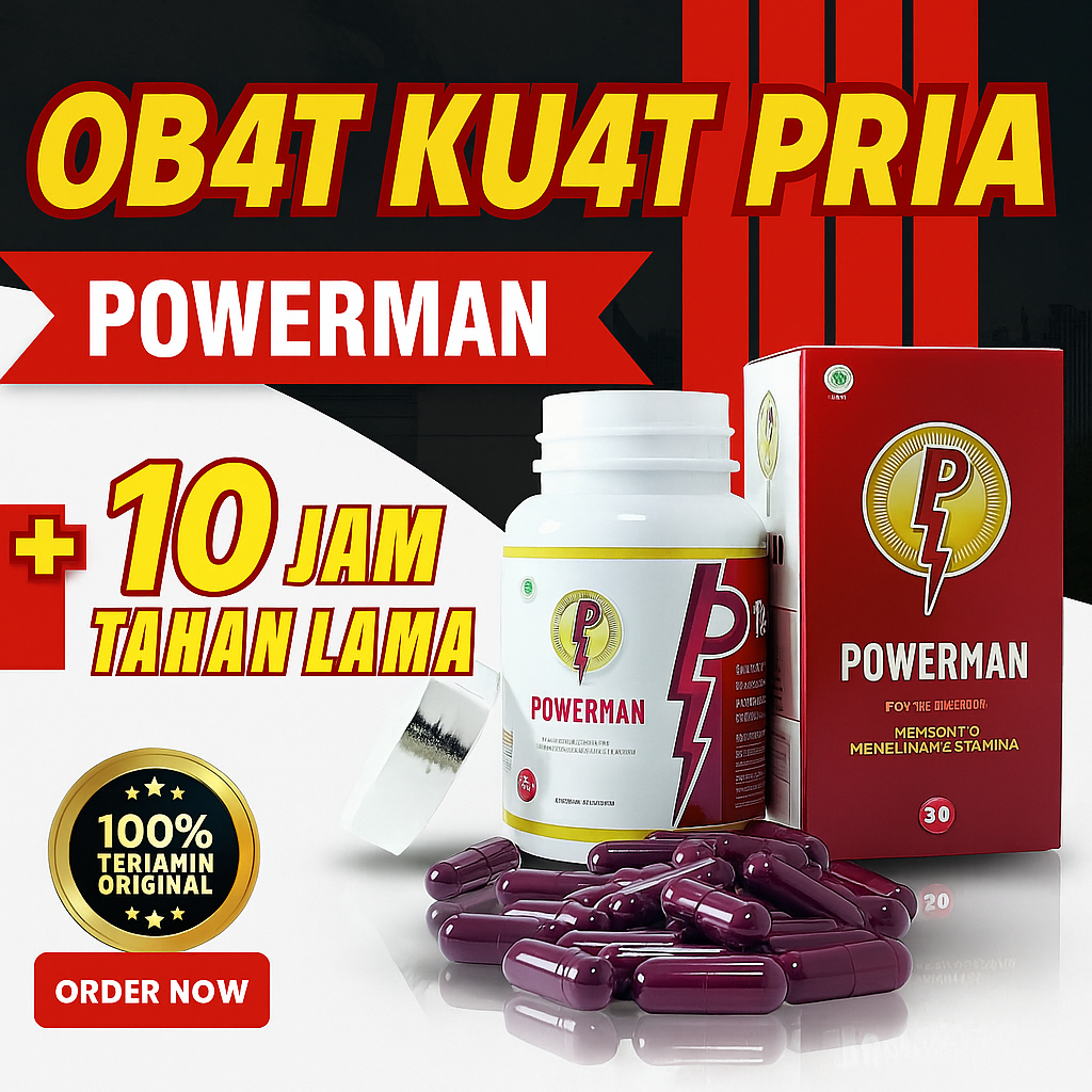 Jual Obat Herbal Tradisional Powerman Herbal Bpom Suplemen Kesehatan ...