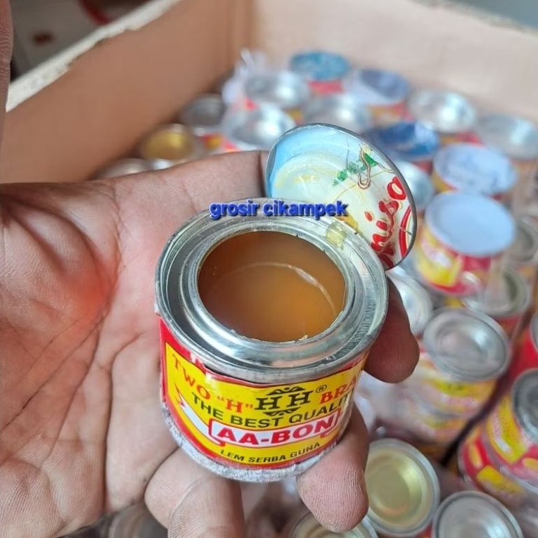Jual Lem perekat serbaguna isi 12 kaleng,lem Hh aa-bon,lem aibon kecil ...