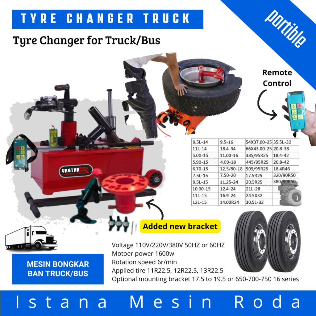 Jual TYRE CHANGER TRUK TIRE CHANGER TRUCK VELG RING 22.5 19.5 DAN 17.5 ...