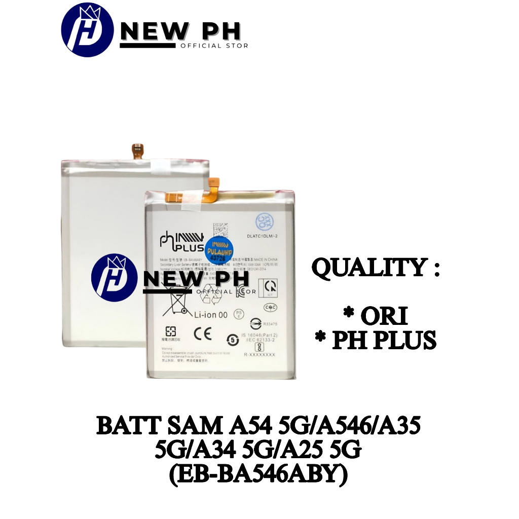 Jual BATTERY SAM A54 5G / A546 / A35 5G / A23 5G _NEWPH | Shopee Indonesia