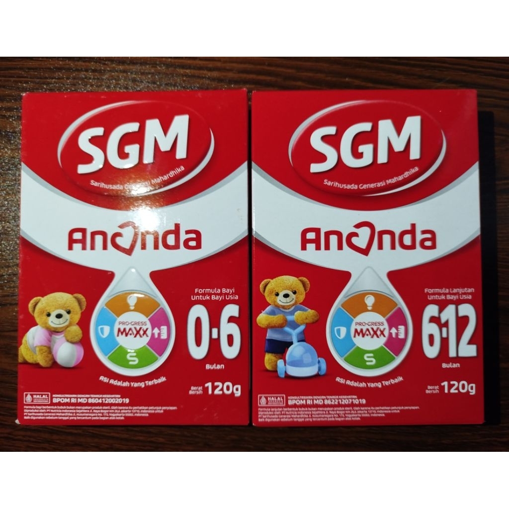 Jual SGM Ananda 0-6 dan 6-12 120gr expired 2027 MURAH!! + packing ...