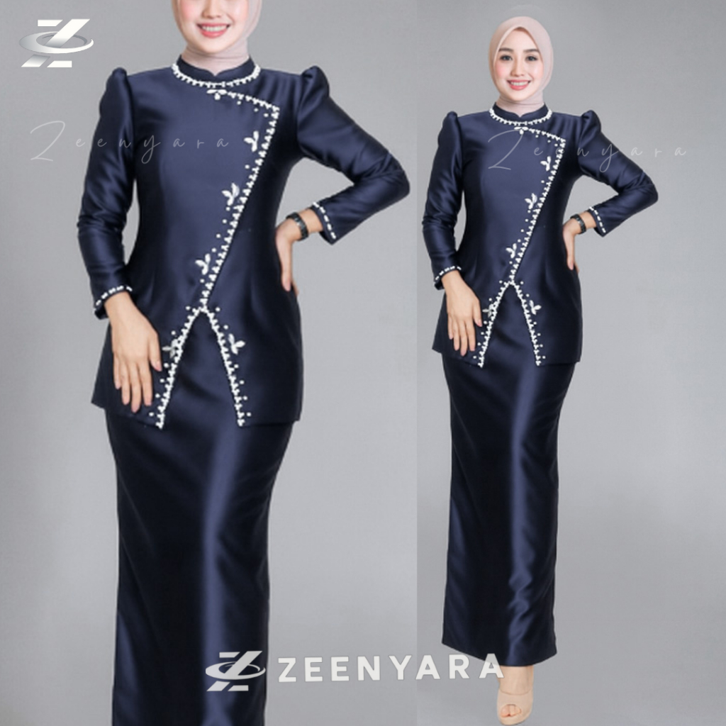 Jual Zarine Setelan Baju Kurung Melayu Wanita Modern Slimfit One Set ...