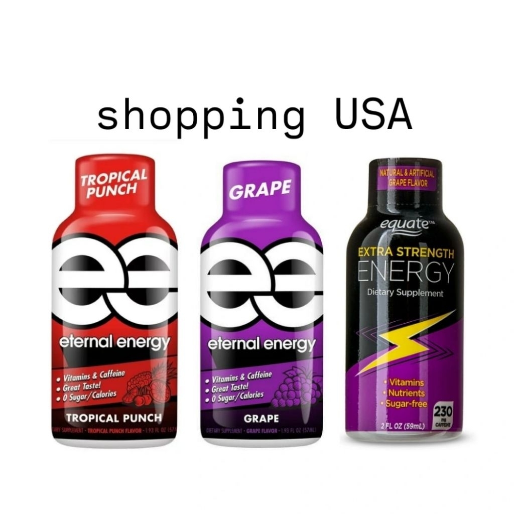 Jual energy drink ee eternal energy Tropical Punch & grape equate extra ...