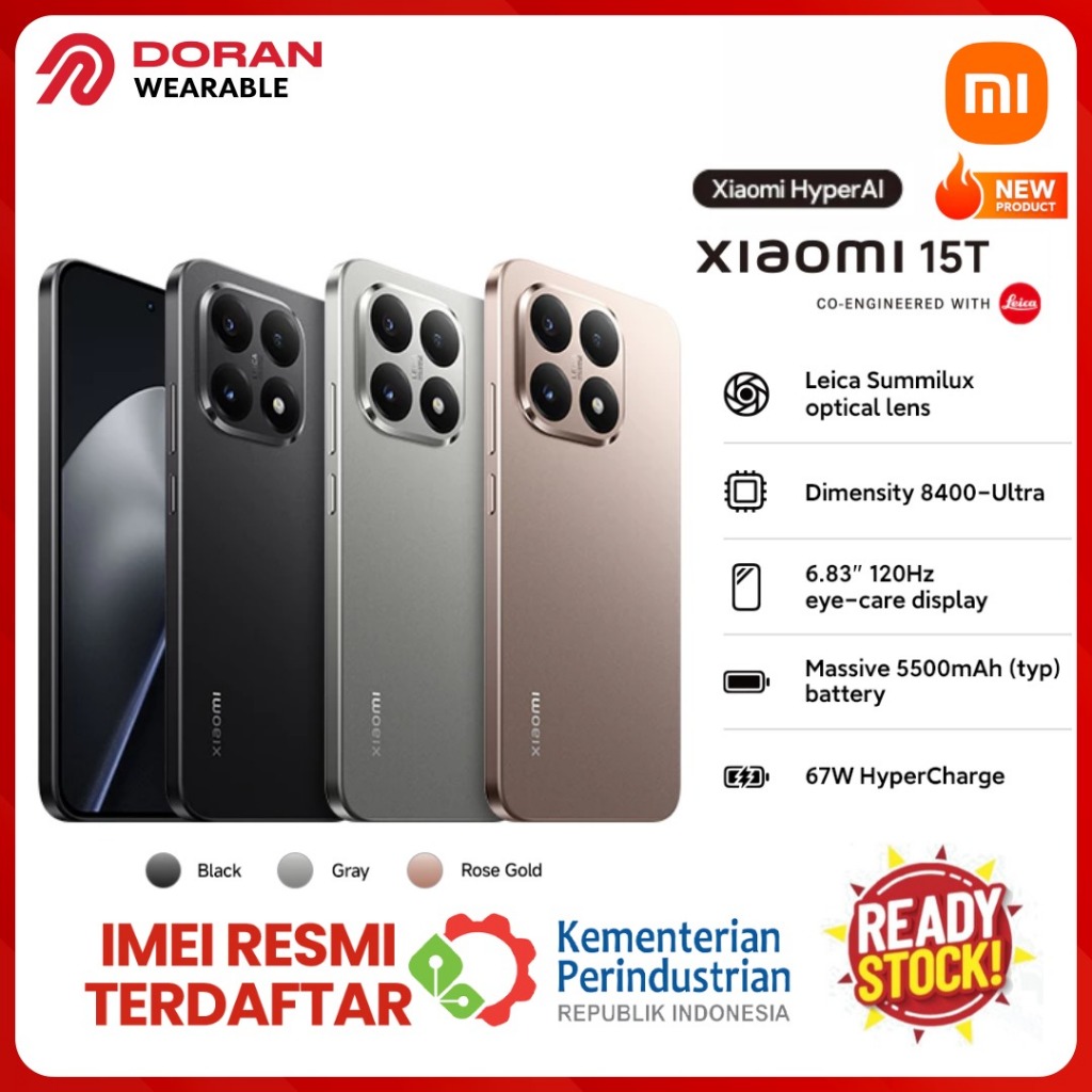Jual Xiaomi Mi 15T Pro 12/512GB - Xiaomi 15T Garansi Resmi - 15T 12 ...