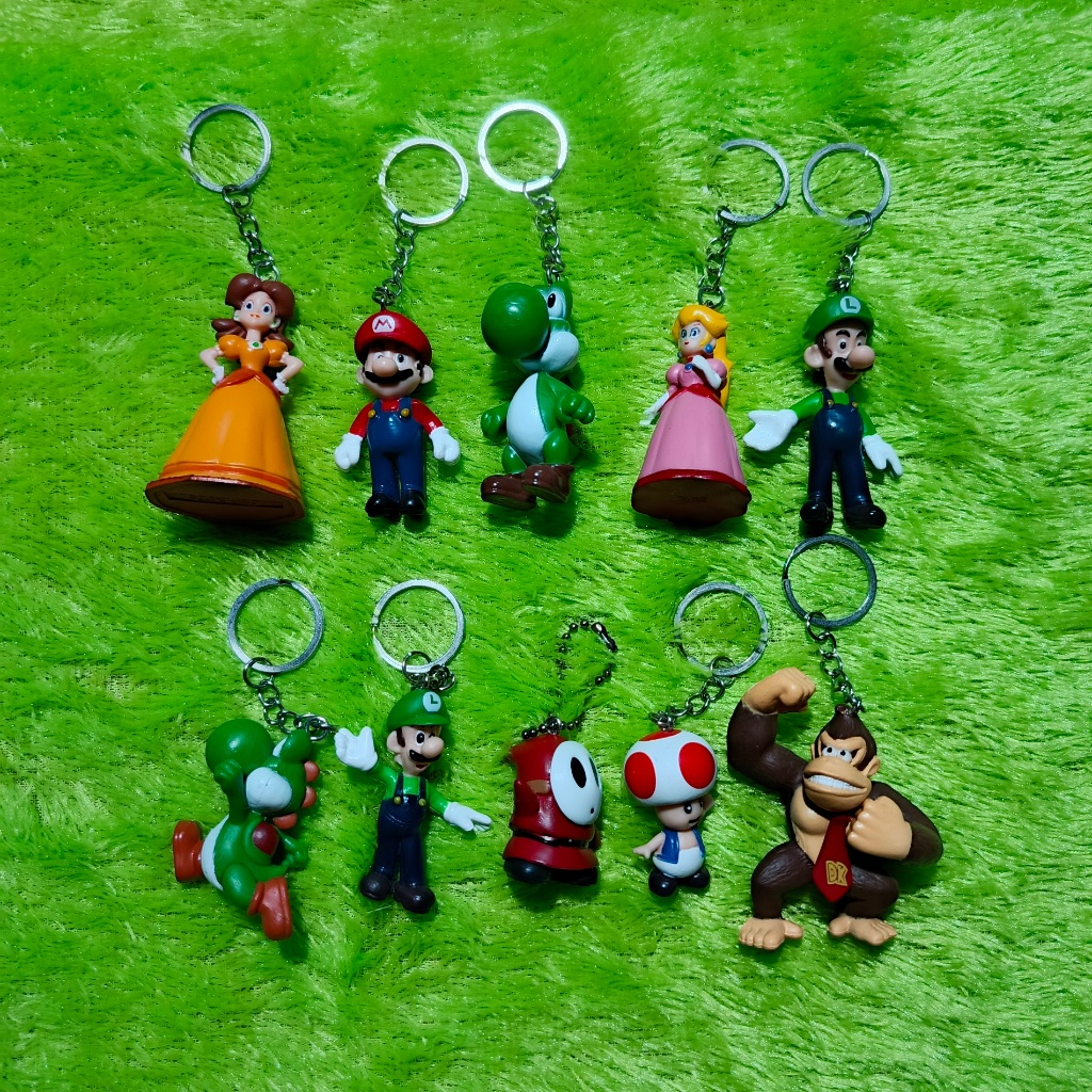 Jual Gantungan Kunci Ori Nintendo Super Mario Bros Action Figure ...