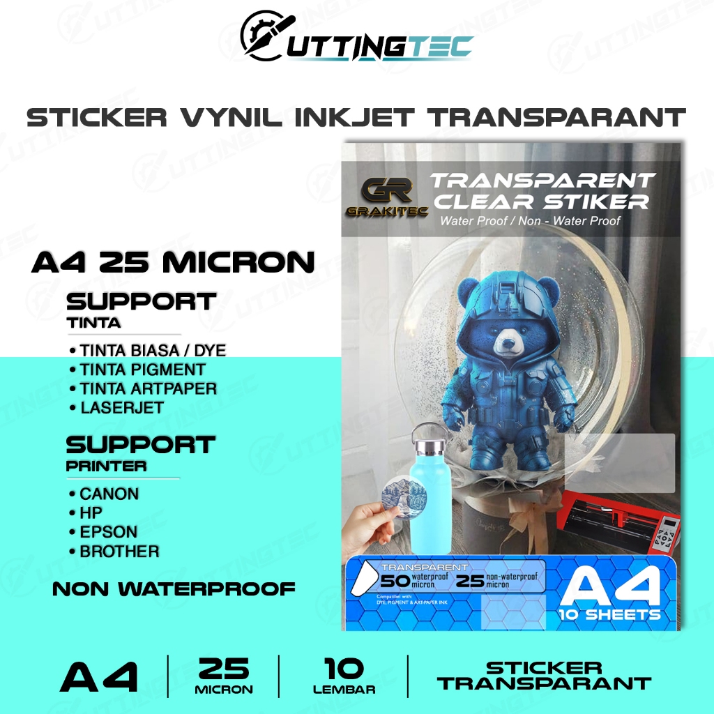 Jual Kertas Sticker Vinyl Transparan - Sticker Vinyl Transparant ...