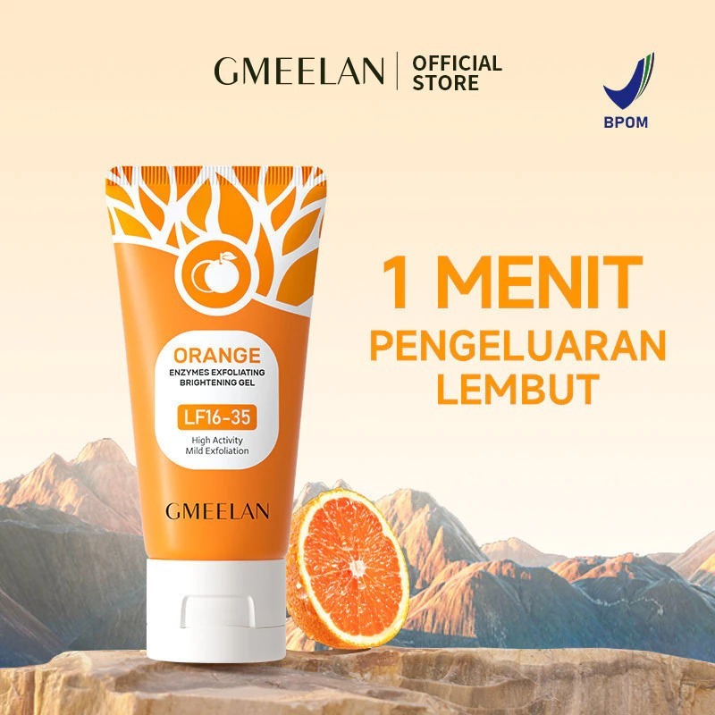 Jual GMELAN Orange Exfoliating Whitening Gel Mengangkat Sel Kulit Mati ...