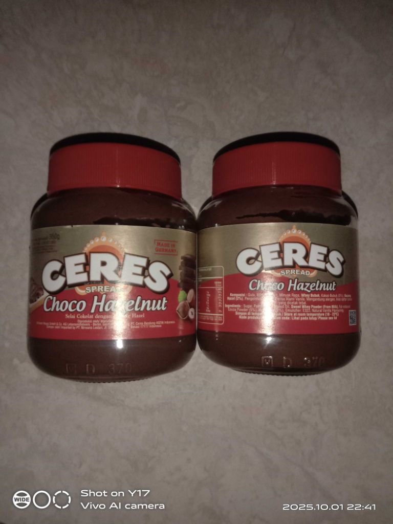 Jual Ceres Spread Choco Hazelnut 350gr, Ceres Choco Hazelnut & Milk ...