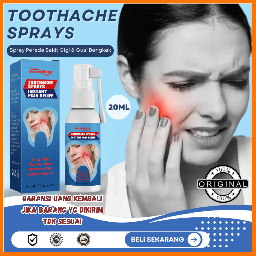 Jual (COD/ORI) South Moon Spray Obat Sakit Gigi Berlubang Penghilang ...