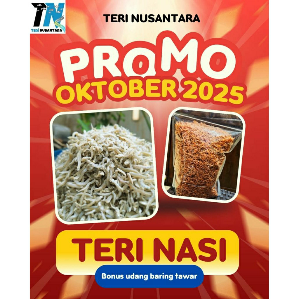 Jual Ikan Teri Nasi Super (1000 gr, 500 gr, 250 gr) (Bonus Udang Baring ...