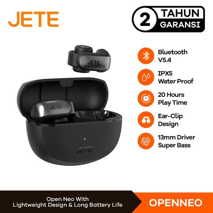 Jual JETE Open Neo | OWS Clip Headset Sport Open Ear IPX5 Bluetooth 5.4 ...