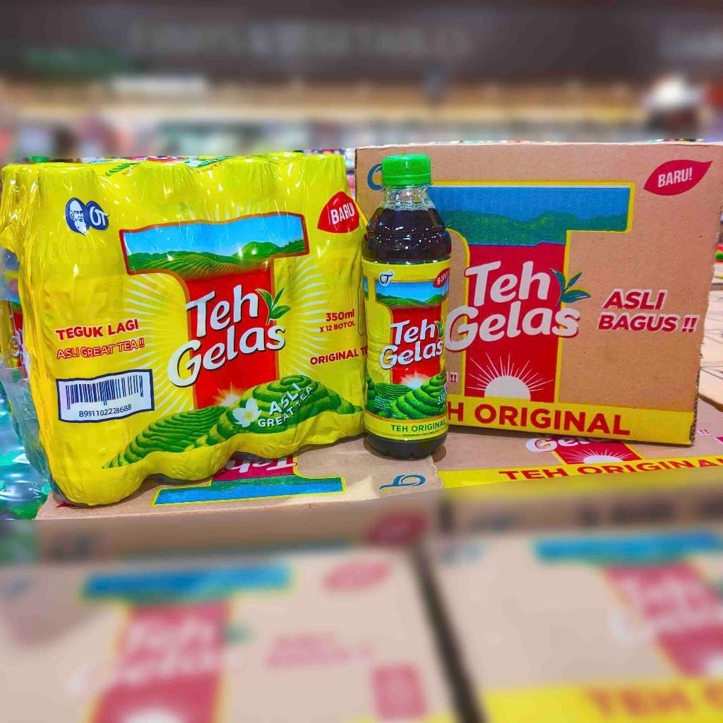Jual Teh Gelas botol original 350ml | isi 24btl/dus | Shopee Indonesia