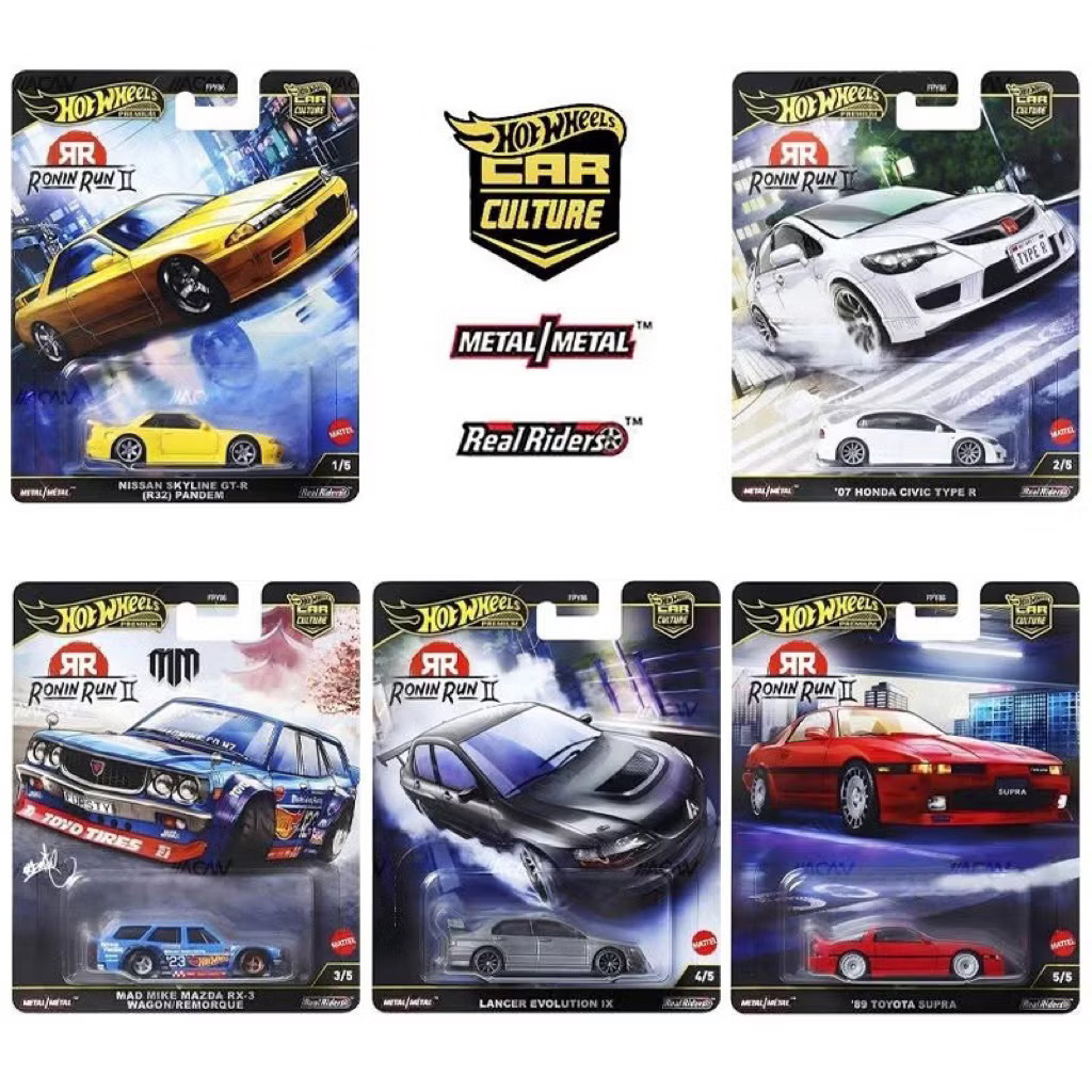 Jual Hotwheels Premium 2025 Ronin Run 2 Series Nissan Skyline R32 Honda ...
